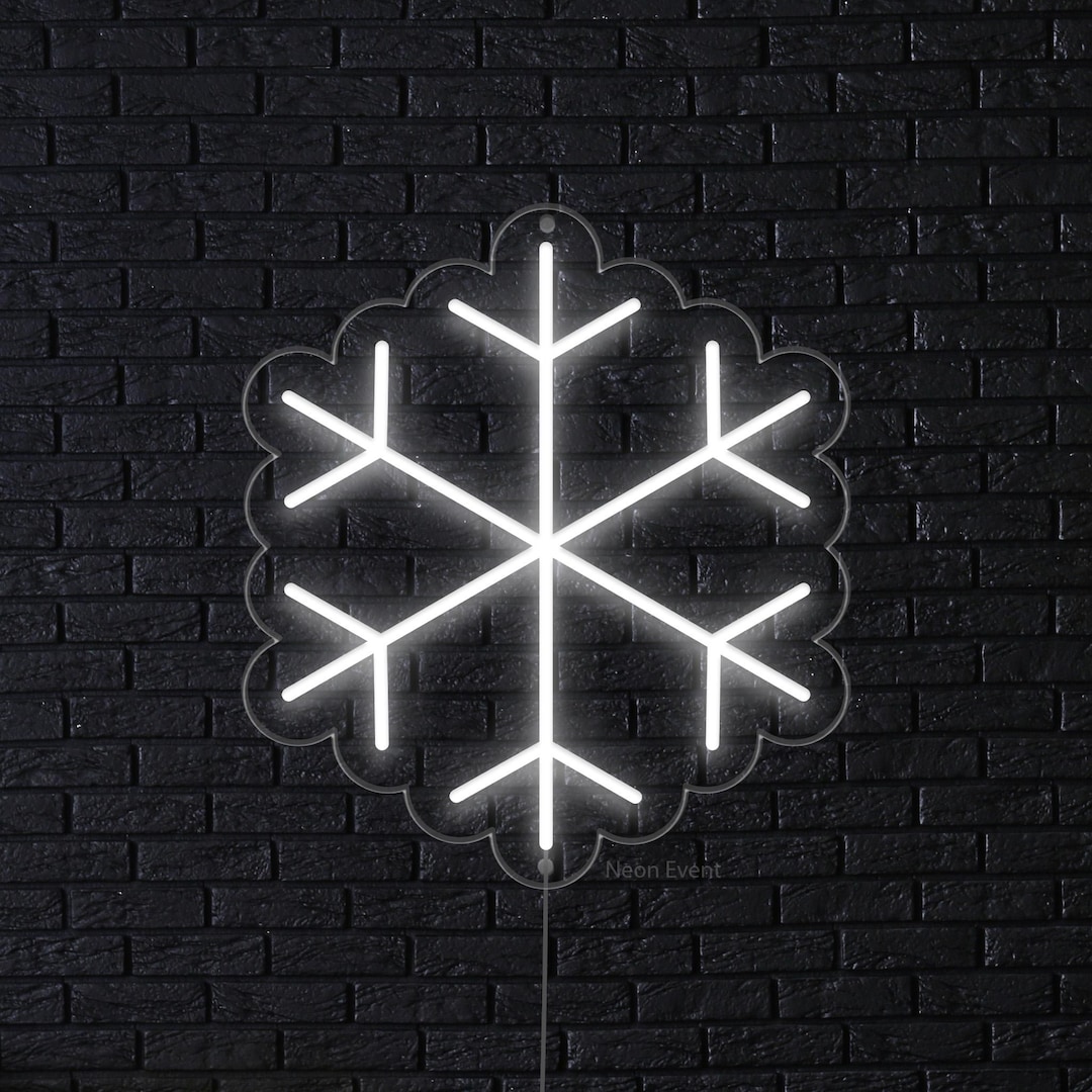 Snow Flake Neon Sign, Let It Snow Lamp, Winter Neon Sign Neon ...