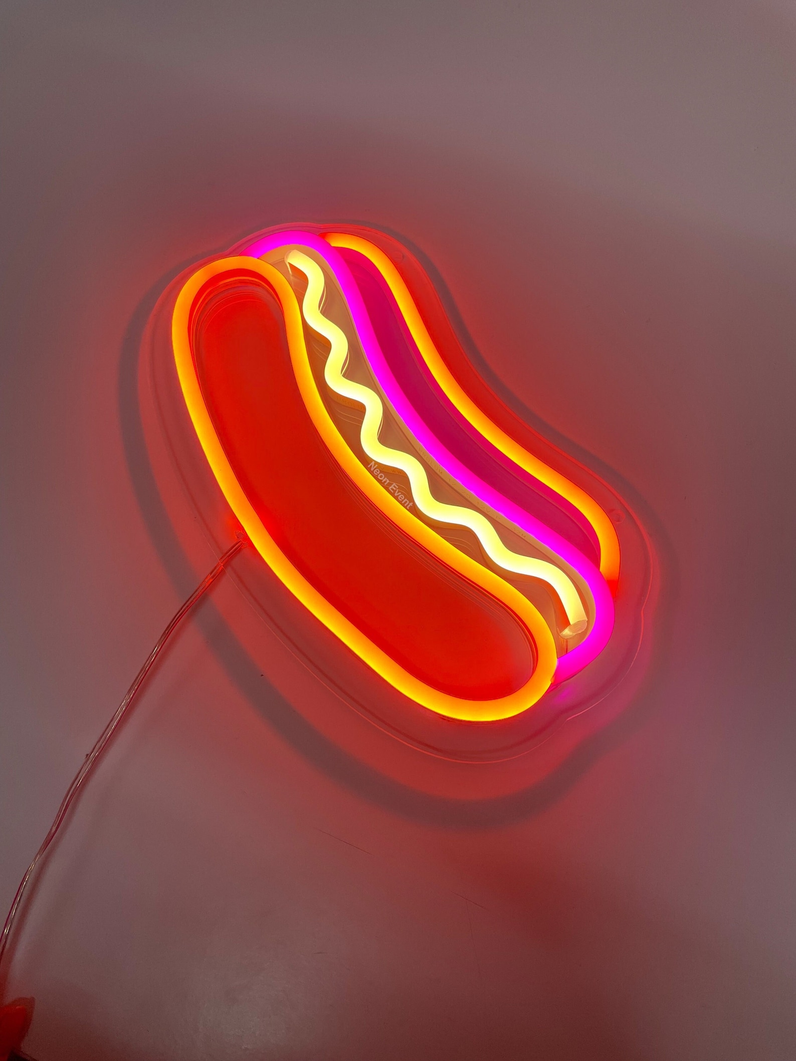 Hot Dog Led Neon Sign - Food Neon Sign, Neon Bar Sign, Wall Decor, Wall ...