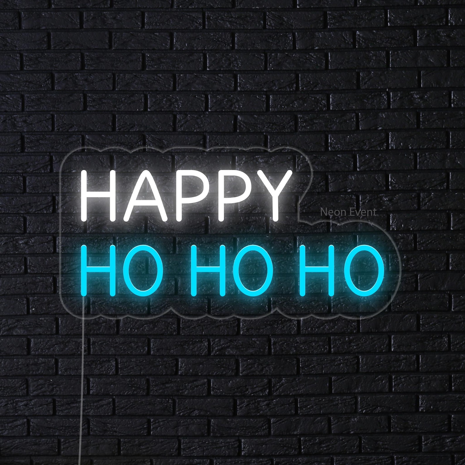 Happy Ho Ho Ho Neon Sign, Winter Decor, Christmas Decorations Lights ...
