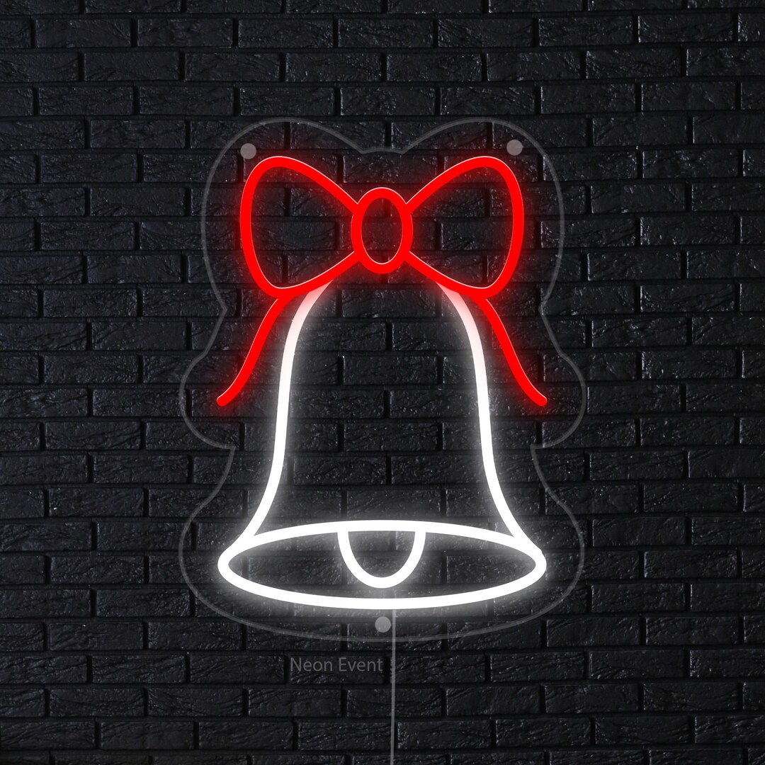 Jingle Bell Neon Sign, Christmas Bell for Your Home, New Year Party ...