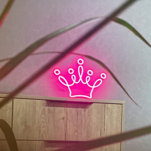 Queen Crown Neon Sign - Princess Neon Sign, Gift for Her, Girl Neon ...
