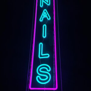 NAILS Neon Sign for Beauty Salon, Nails Room Light Sign, Beauty Neon ...