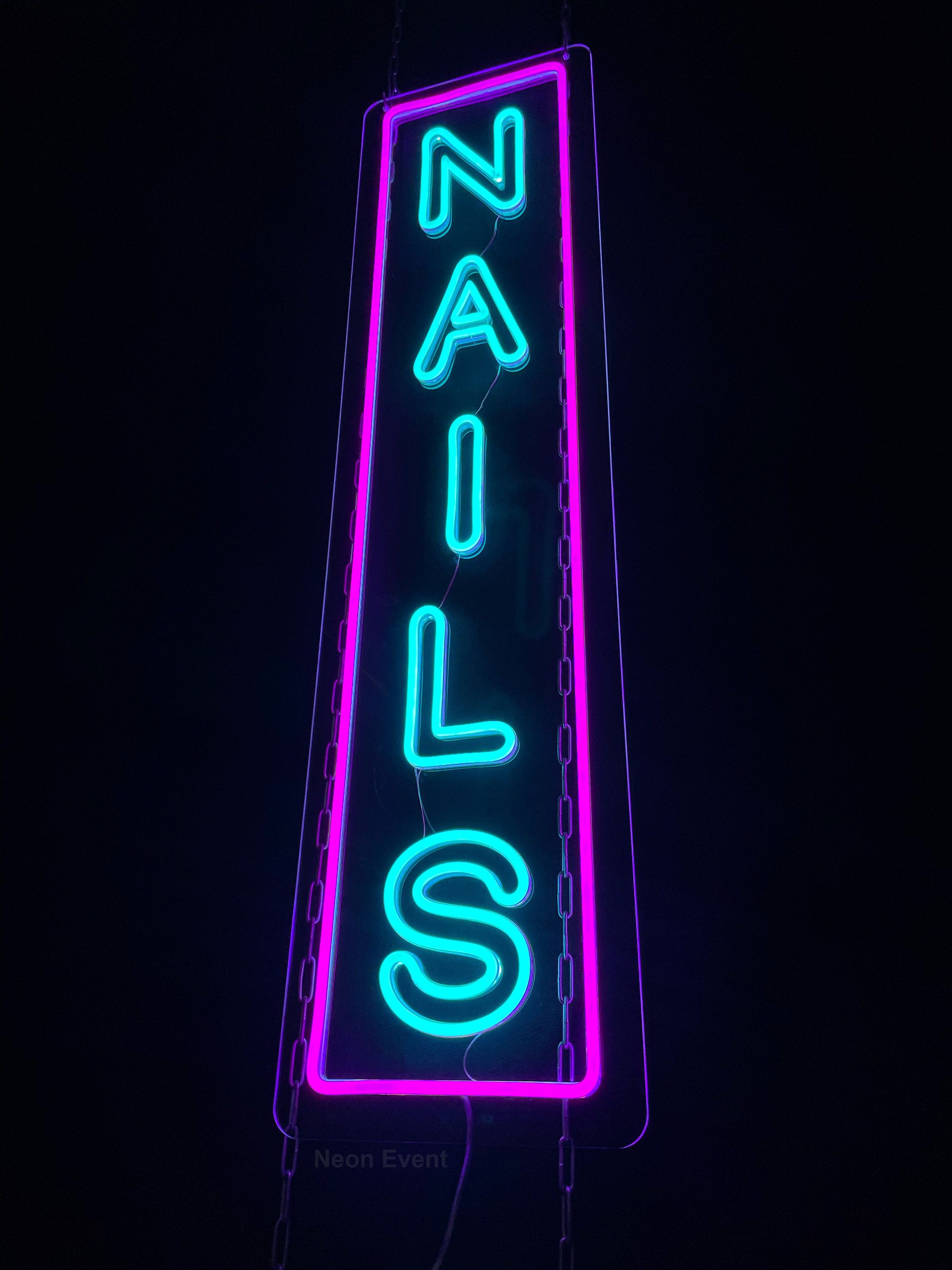NAILS Neon Sign for Beauty Salon, Nails Room Light Sign, Beauty Neon ...