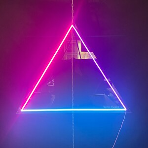 Triangle Neon Sign - LED Neon Sign, Wall Decor, Wall Sign, Led Sign ...