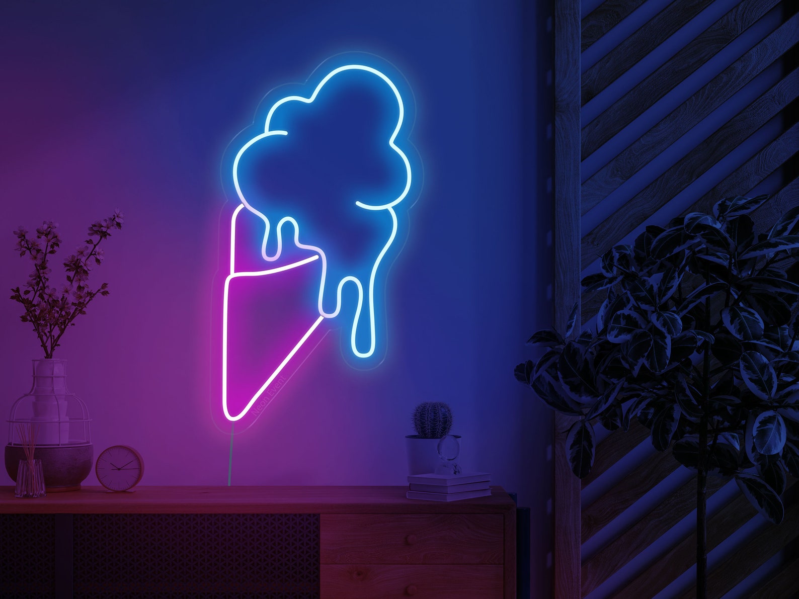 Ice Cream Neon Sign Neon Decoration for Cafes Home Neon - Etsy