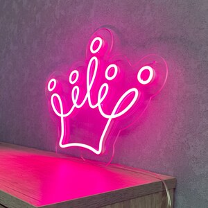 Queen Crown Neon Sign - Princess Neon Sign, Gift for Her, Girl Neon ...