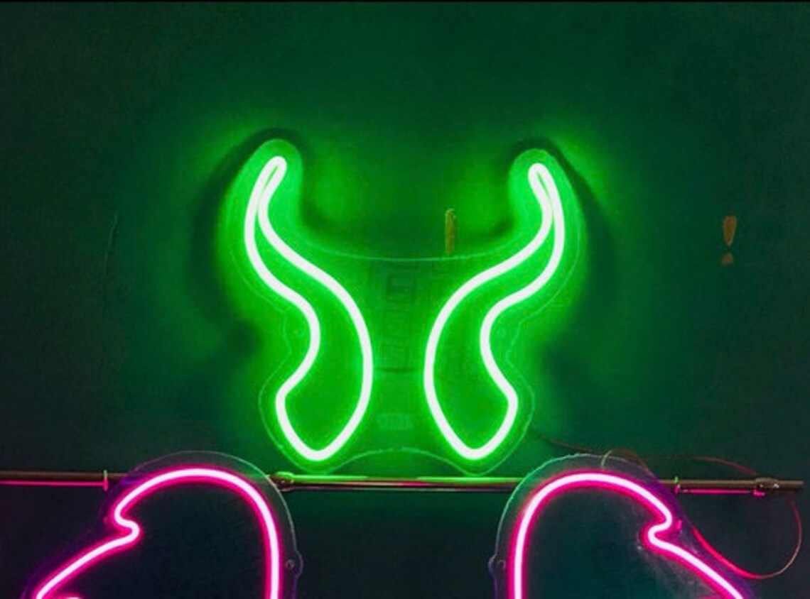 Angel and Devil LED Neon Sign Wings Neon Sign Wings Halo | Etsy