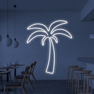 Palm Neon Sign, Palm Tree Led Sign , Neon Home Sign, Wall Decor, Wall ...