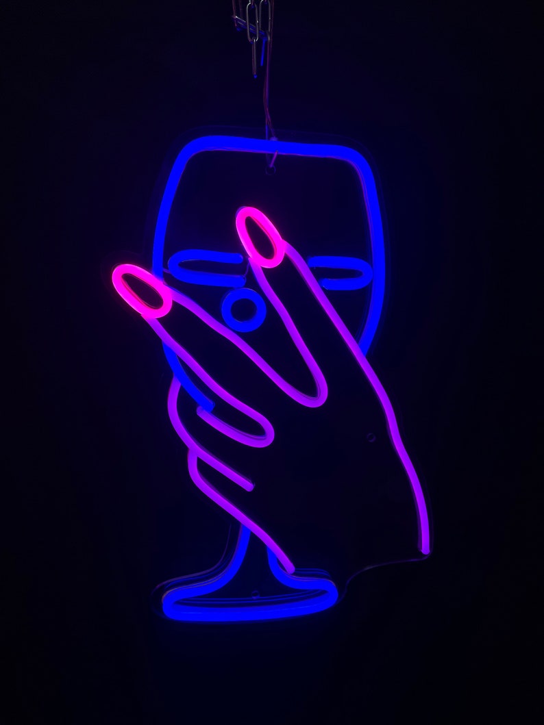 Glass LED Neon Sign Girl Neon Sign Gift for Her Girl - Etsy