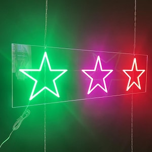 Stars Neon Sign Bedroom Lamp, Shine Bright Neon Sign, Kids Room Light ...