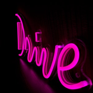 Drive Neon Sign, Car Guy Gift, Guy Gift, Gift for Him, Speed Neon Sign ...