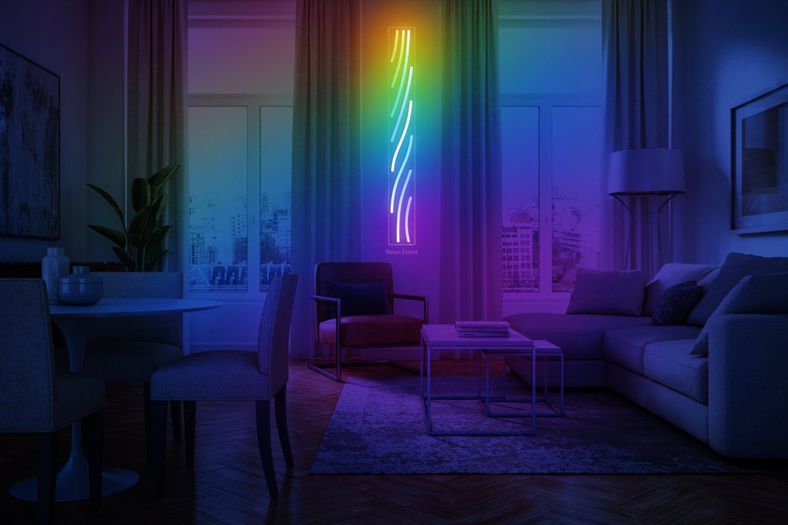 Rainbow Neon Sign LED Neon Sign Wall Decor Wall Sign Kids - Etsy