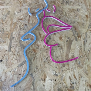 Kiss Led Neon Sign - Romantic Kiss LED Neon Sign, Gift for Her, Gift ...