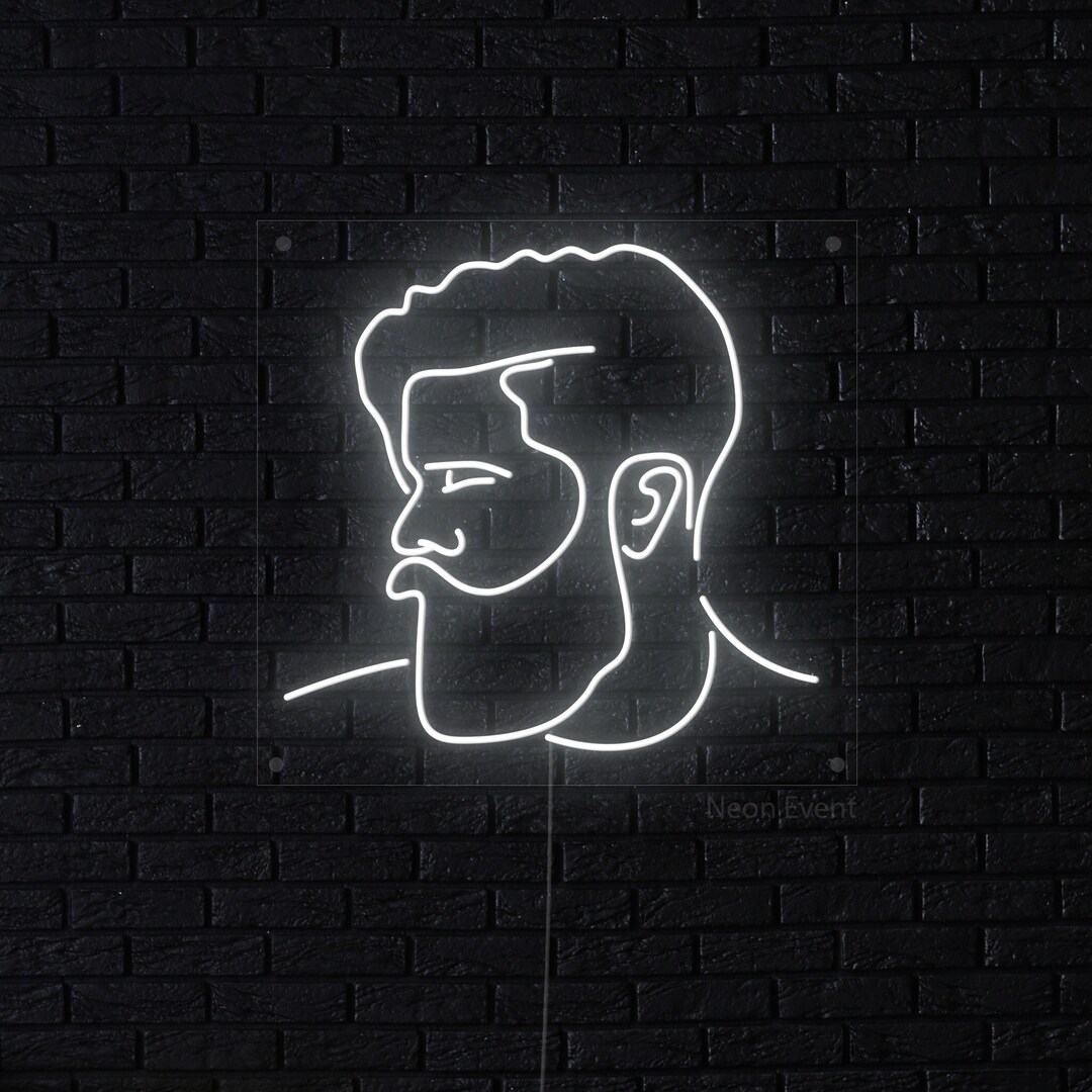 Barbershop Neon Sign | Man Neon Sign, Boy Neon Sign, Business Neon Sign ...