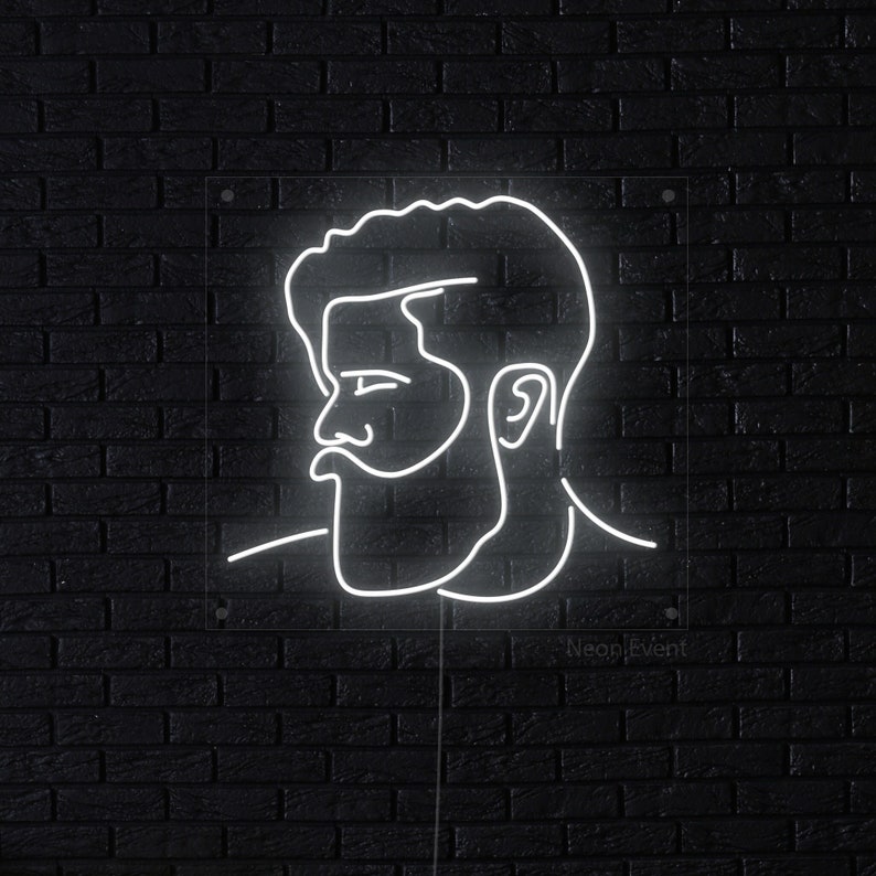 Barbershop Neon Sign Man Neon Sign, Boy Neon Sign, Business Neon Sign ...