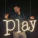 Play Neon Sign , Neon Sign Bedroom, Wall Decor, Led Neon Sign Custom ...