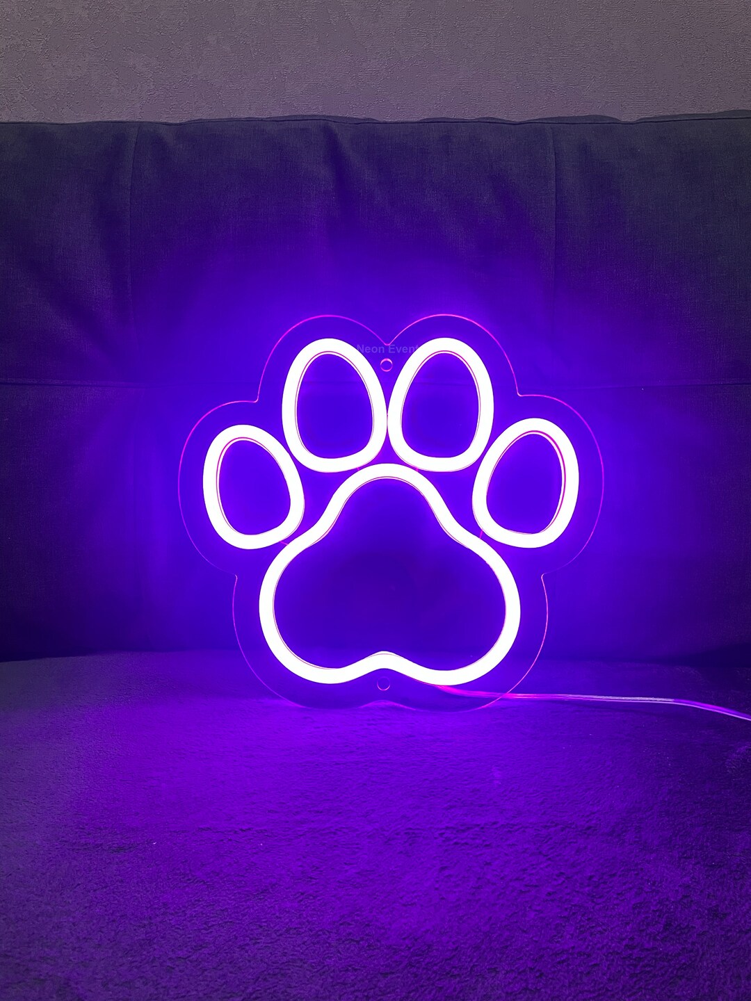 PAW Neon Sign, ANIMAL Neon Sign, Dod Paw Cat Neon, Pet Store Decor, PAW ...