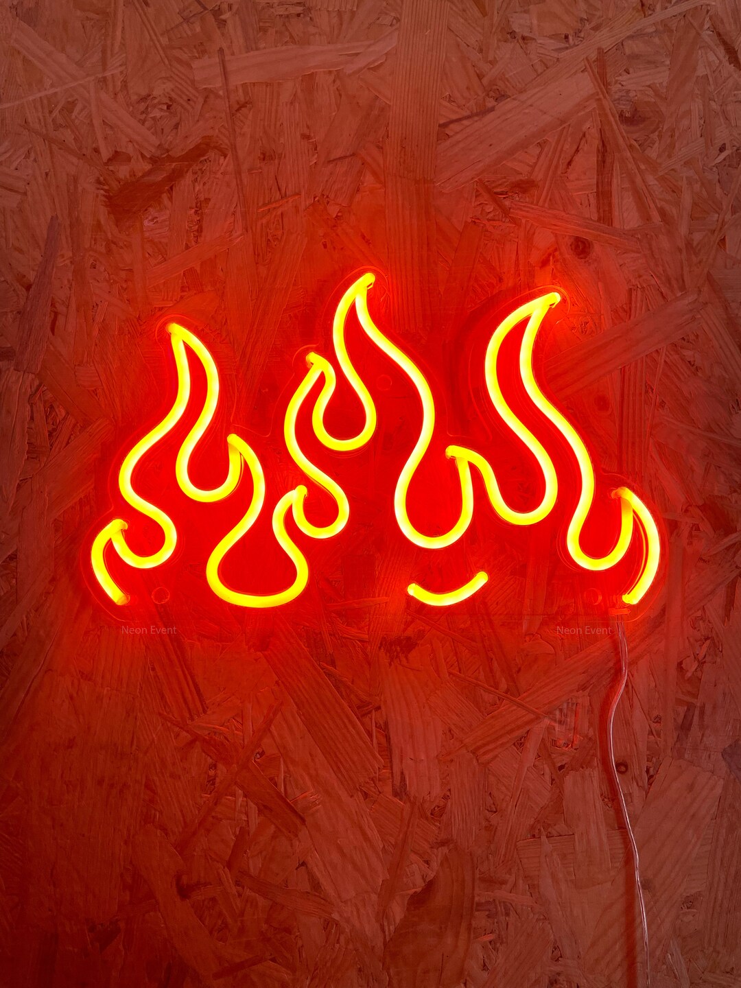 Fire Neon Sign - LED Neon Sign, Fire Neon Light, Hot Neon Sign ...