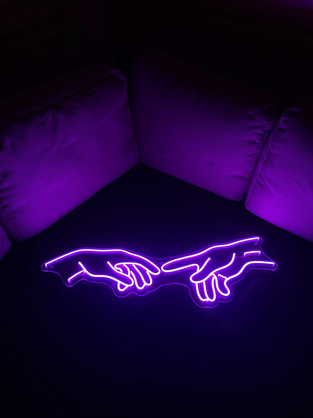 Hands Neon Sign, Hands of God Neon Sign, LED Neon Sign, Wall Decor,neon ...