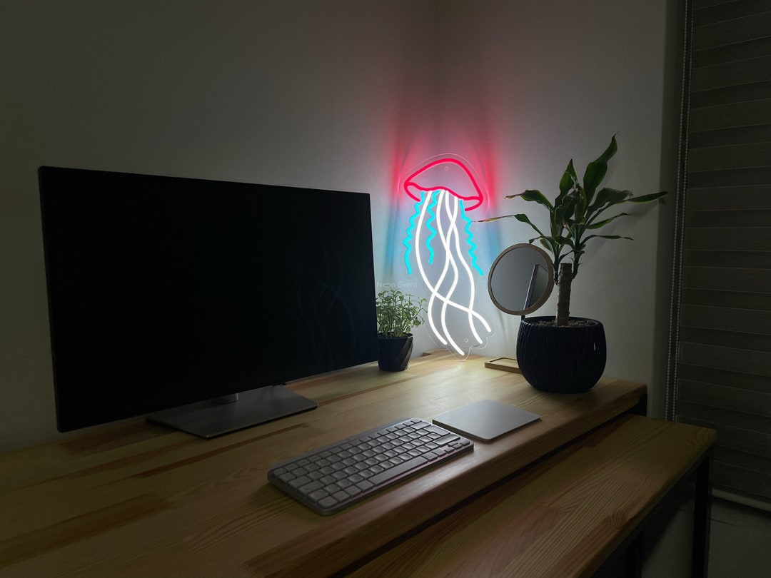 Jellyfish Neon Sign | Sea Neon Sign, Ocean Neon Sign, Custom Wall Light ...