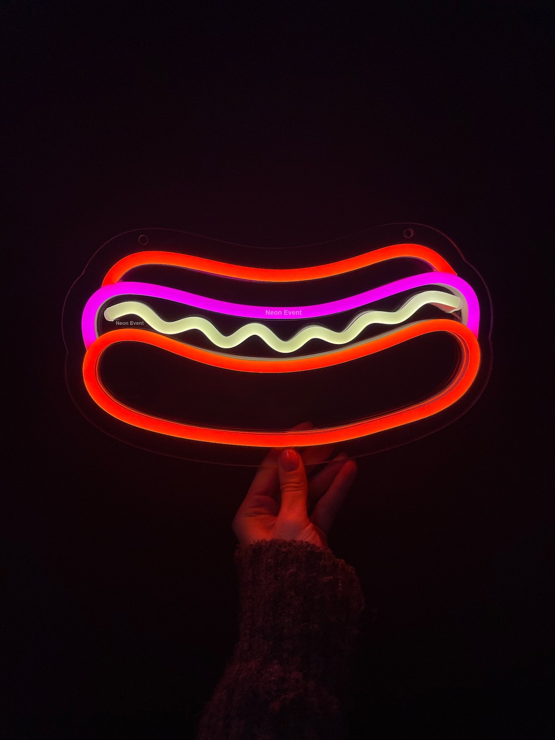 Hot Dog Led Neon Sign - Food Neon Sign, Neon Bar Sign, Wall Decor, Wall ...