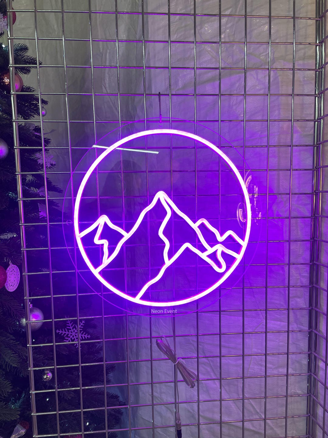 Berge Leuchtreklame - LED-Leuchtreklame, Wanddekoration, Wandschild ...
