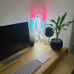 Jellyfish Neon Sign | Sea Neon Sign, Ocean Neon Sign, Custom Wall Light ...