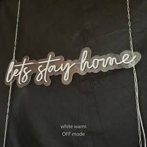 Lets Stay Home Neon Sign - LED Neon Sign, Wall Decor, Wall Sign ...