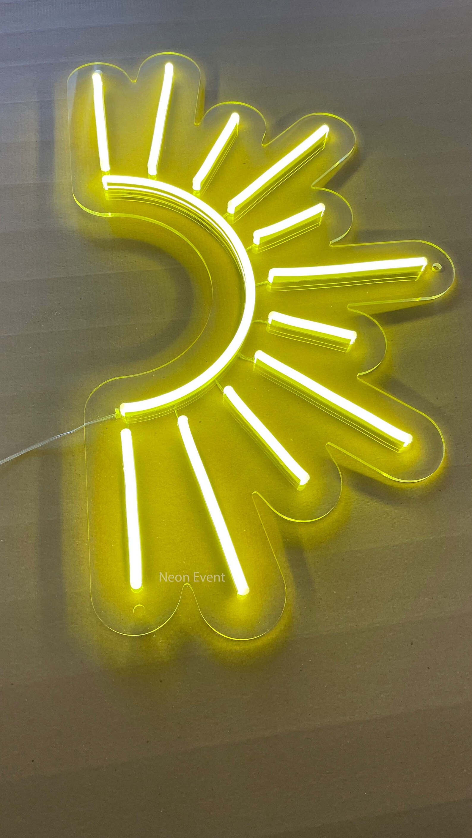 Sun Neon Sign LED Neon Sign Wall Decor Wall Sign Sunset - Etsy