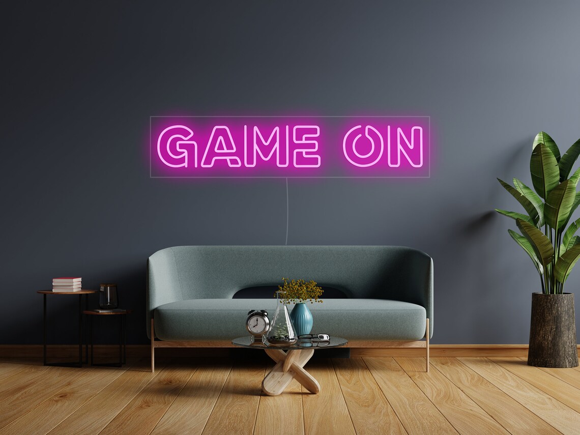 Game Sign LED Neon Sign Game Neon Bedroom Neon Sign Led | Etsy