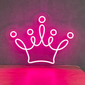 Queen Crown Neon Sign - Princess Neon Sign, Gift for Her, Girl Neon ...