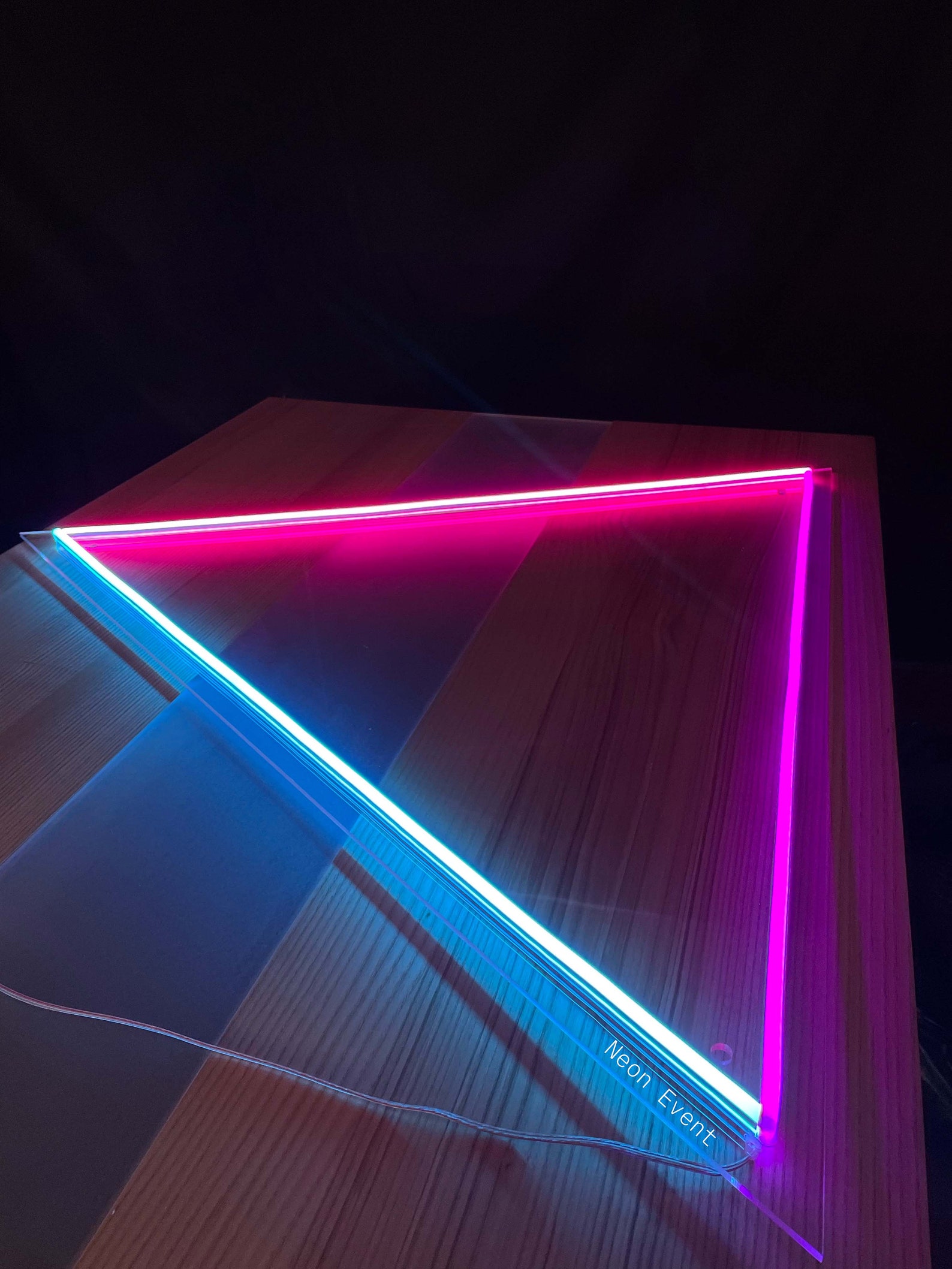 Triangle Neon Sign LED Neon Sign Wall Decor Wall Sign Led - Etsy