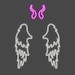 Angel and Devil LED Neon Sign, Wings Neon Sign, Wings Halo Neon, Wings ...
