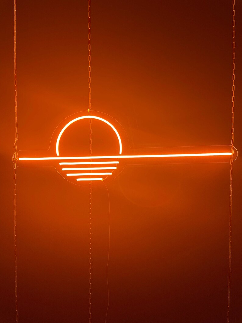 Sun Neon Sign LED Neon Sign Wall Decor Wall Sign Sunset | Etsy
