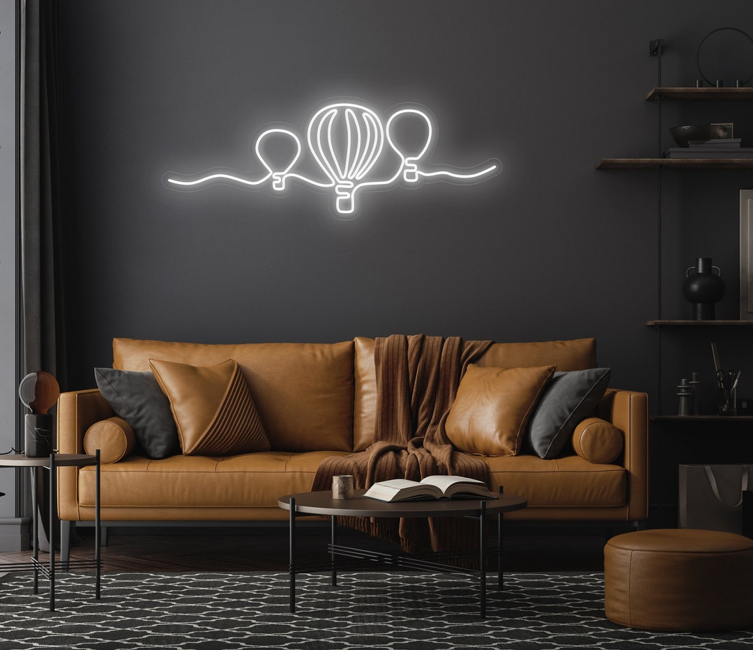 Balloons Neon Sign Ball Neon Sign Wall Decor Wall Sign - Etsy