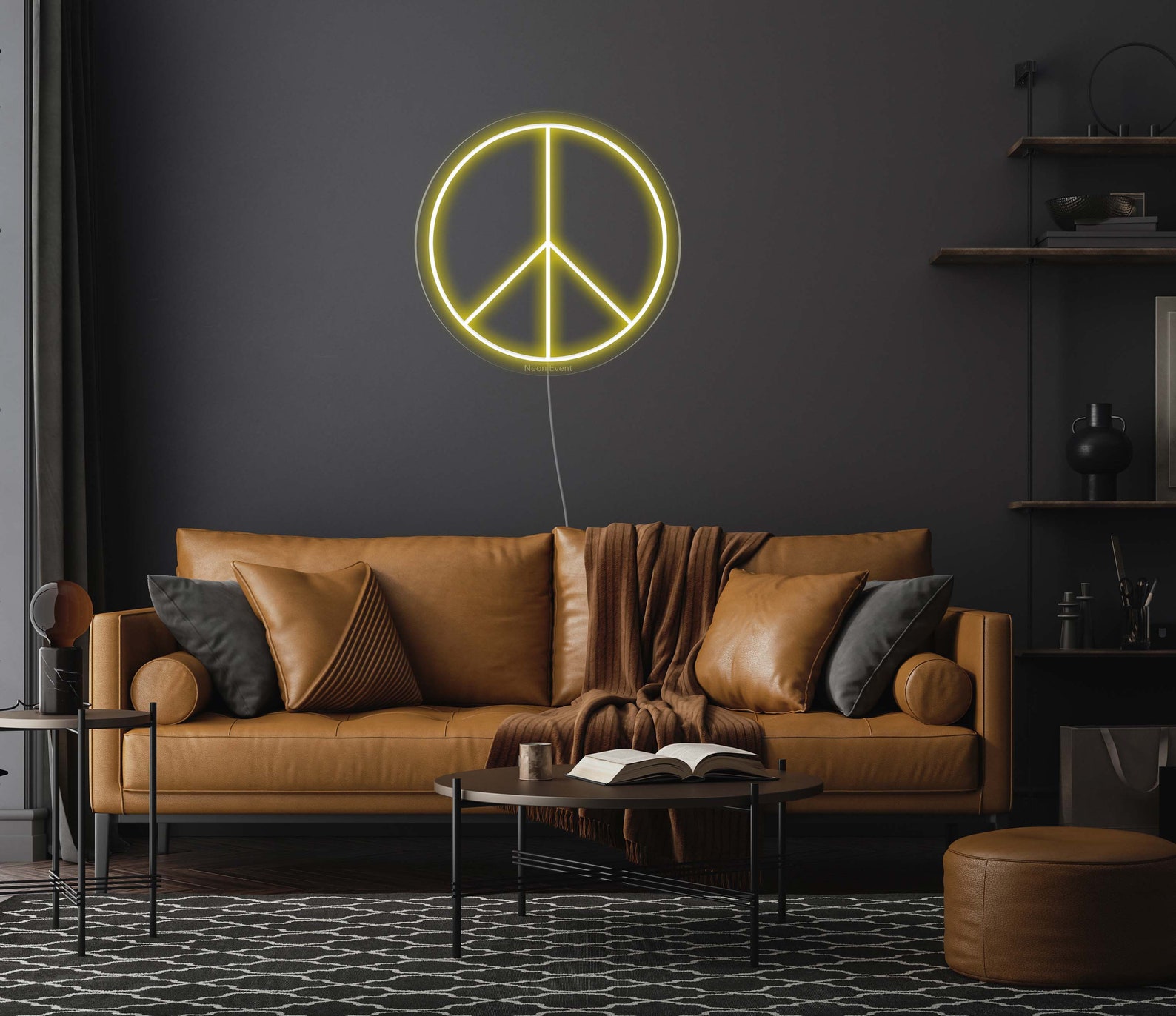 Peace Neon Sign Peace Icon LED Neon Sign Gift for Him Gift - Etsy