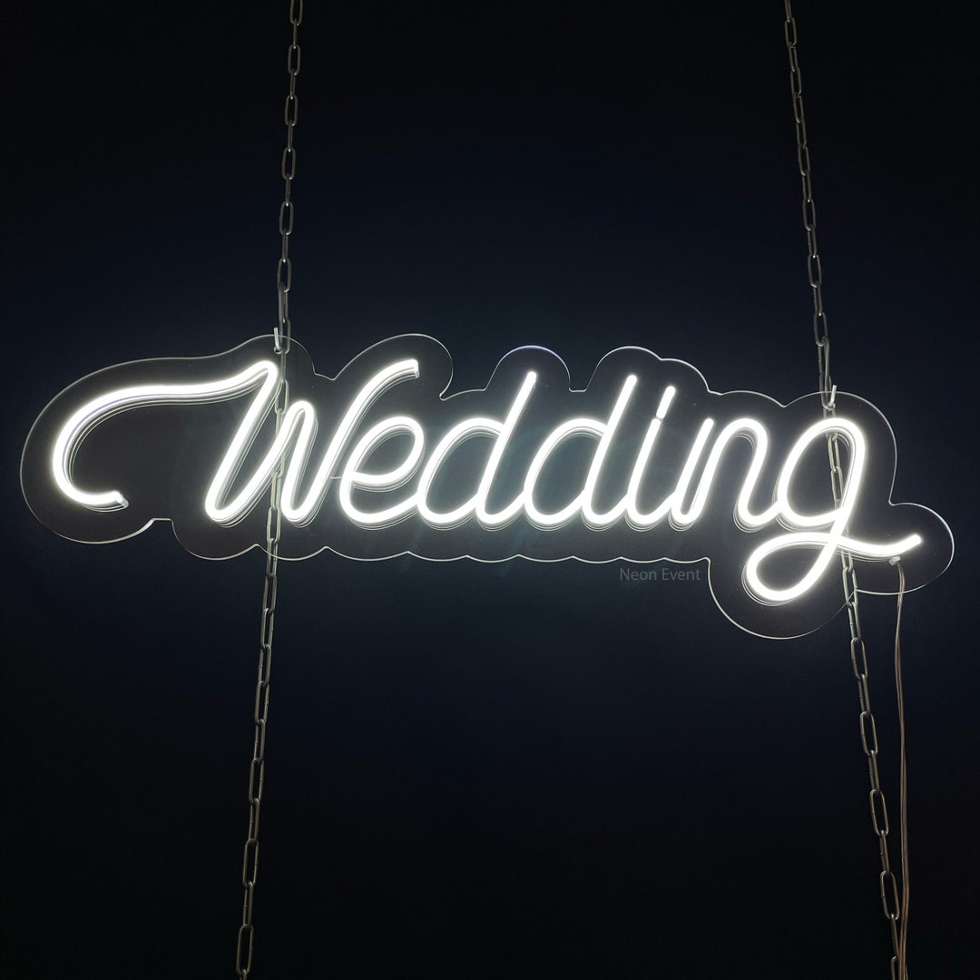 Wedding Neon Sign - LED Neon Sign, Wall Decor, Wall Sign,wedding Led ...