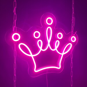 Queen Crown Neon Sign - Princess Neon Sign, Gift for Her, Girl Neon ...