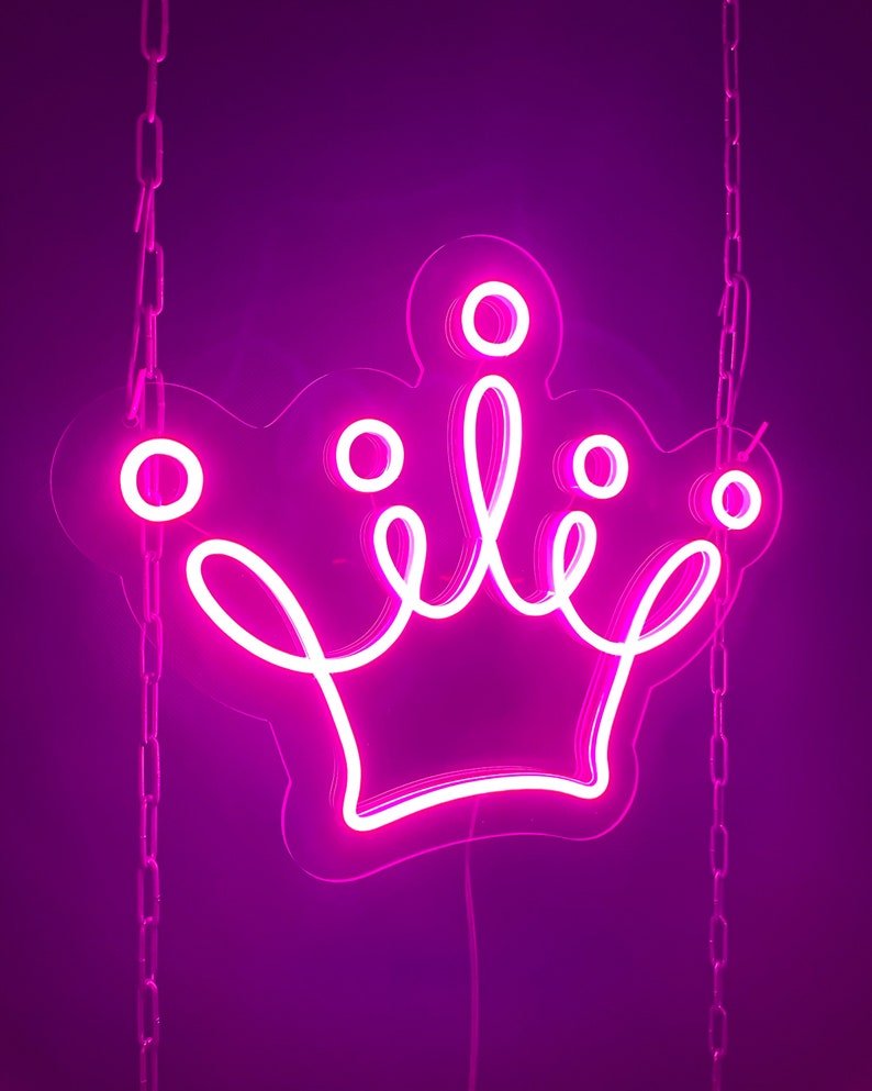 Queen Crown Neon Sign Princess Neon Sign Gift for Her Girl - Etsy