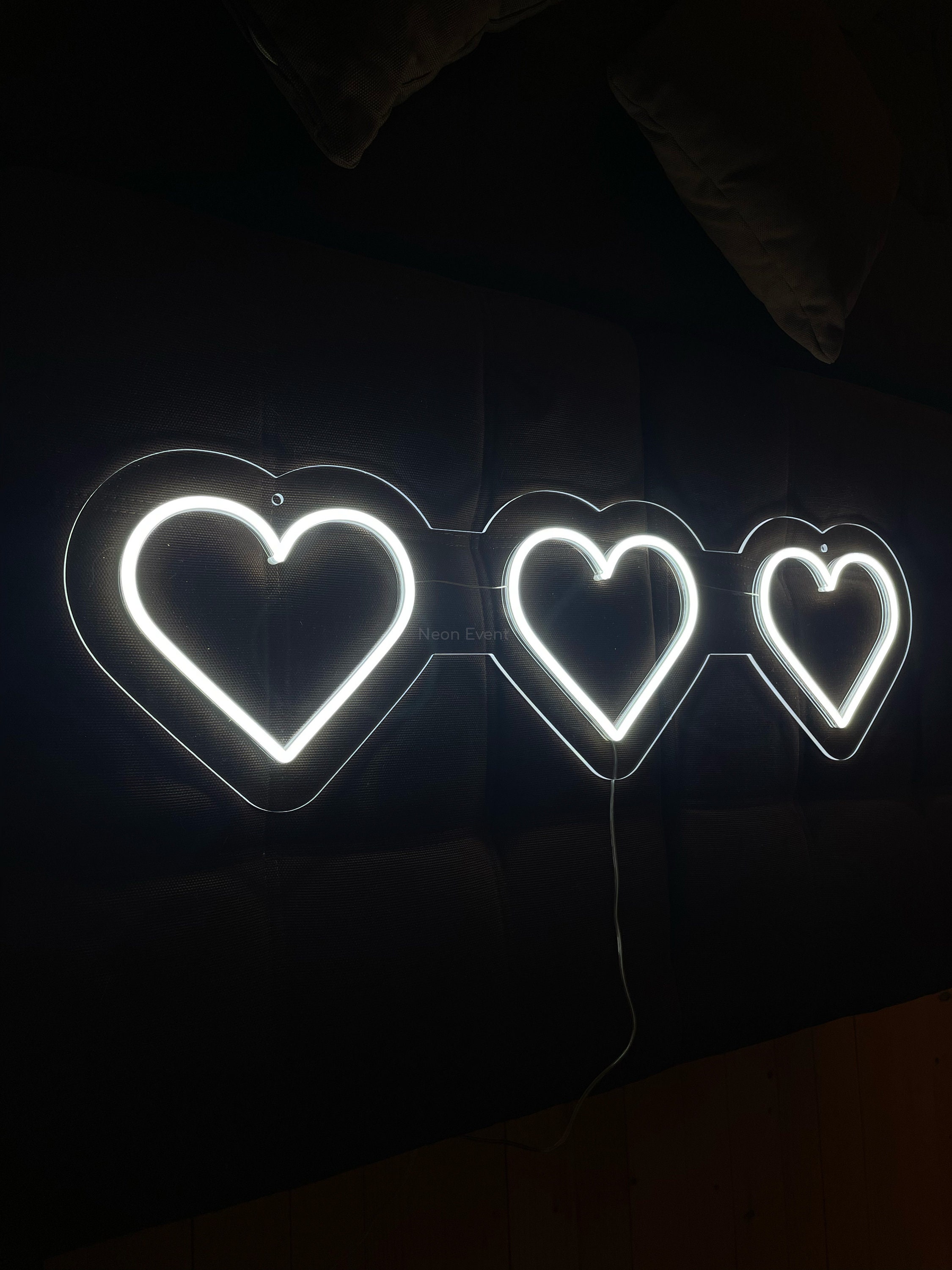 Heart Neon Sign Hearts Neon Light, Love Neon Sign, Love Led Sign, Girl ...