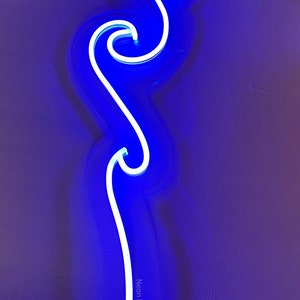 Wave Neon Sign - LED Neon Sign, Wall Decor, Wall Sign, Sea Led Neon ...