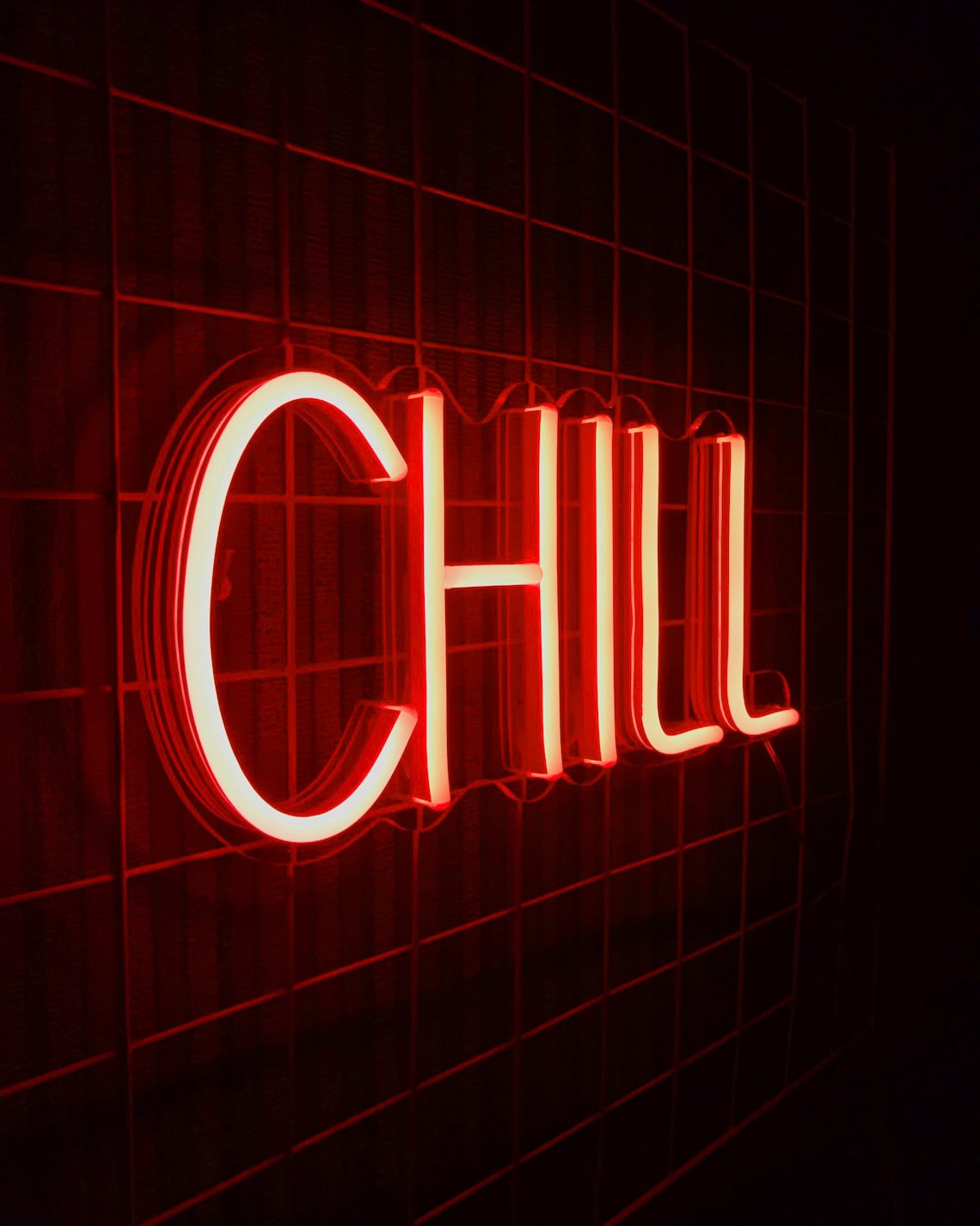 Chill Neon Sign Chill Neon Neon Chill Led Neon Led Sign | Etsy