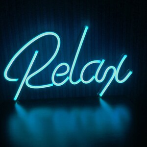 Relax Neon Sign, Relax Led Sign, Relax Led Light, Led Sign Custom ...