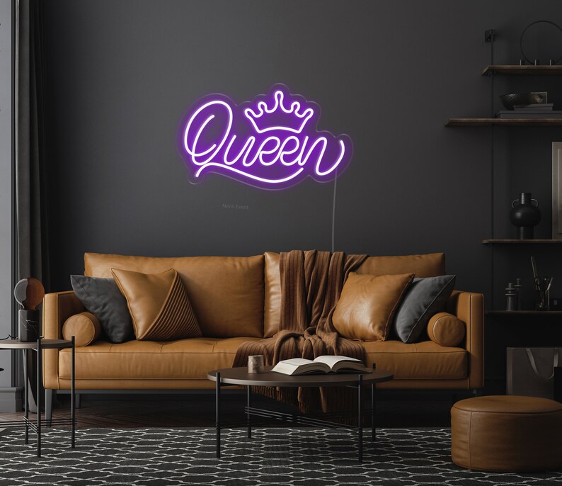 Queen Neon Sign Girl LED Neon Sign Gift for Her Girl Led - Etsy