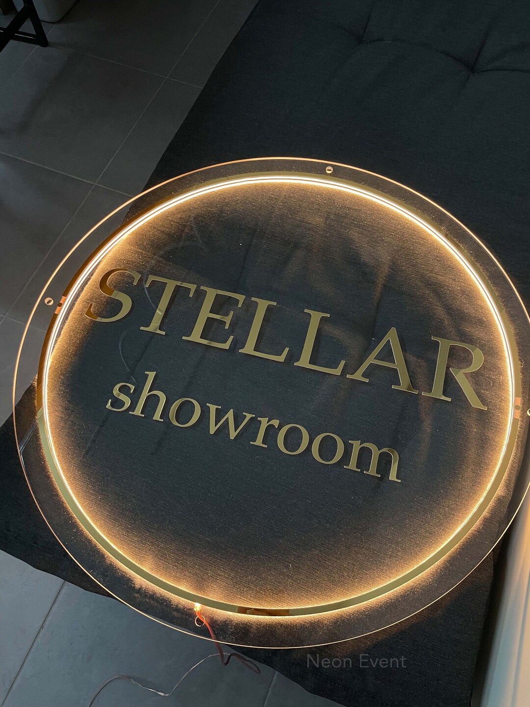 Acrylic Black Custom Sign Logo Decoration Office Wall Sign, Business ...