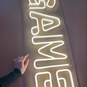 Game Sign LED Neon Sign, Game Neon, Bedroom Neon Sign, Led Neon Sign ...