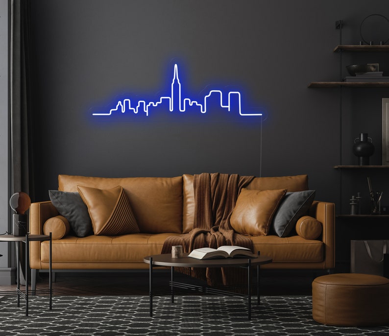 City Neon Sign LED Neon Sign Wall Decor Wall Sign City - Etsy