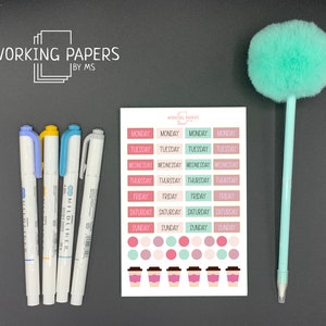 PRINTABLE Planner Stickers Sheet DOWNLOAD E Pretty Neutral Color ...