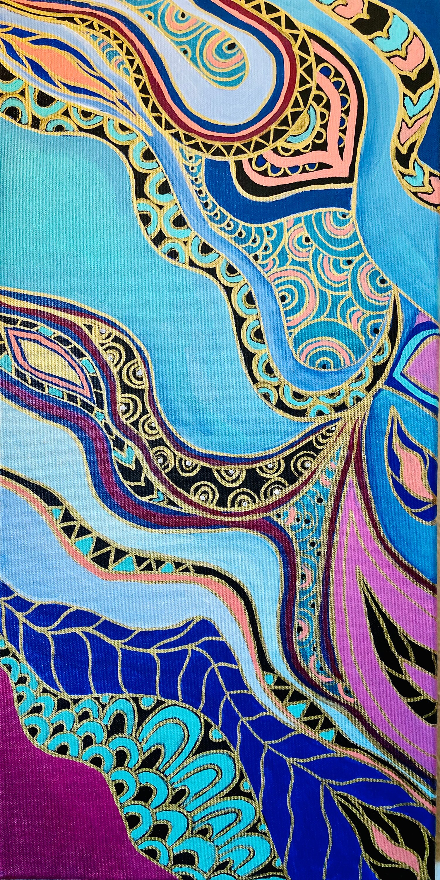 Original Acrylic Painting Titled whimsy - Etsy