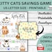Kitty Cats Savings Game, Cash Envelope, Instant Download, Digital ...